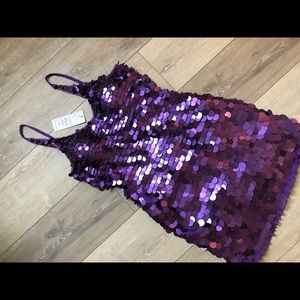 Dresses | Vibrant Purple Sequin Party Dress Brand New Wtags | Poshmark